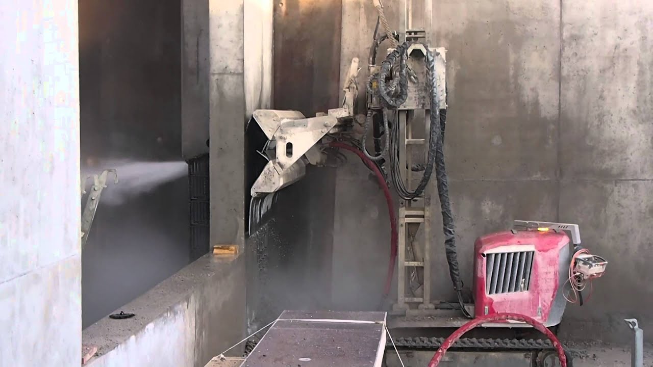 Hydrodémolition robot JB BONNEFOND/ hydrodécapage/ hydro démolition ...