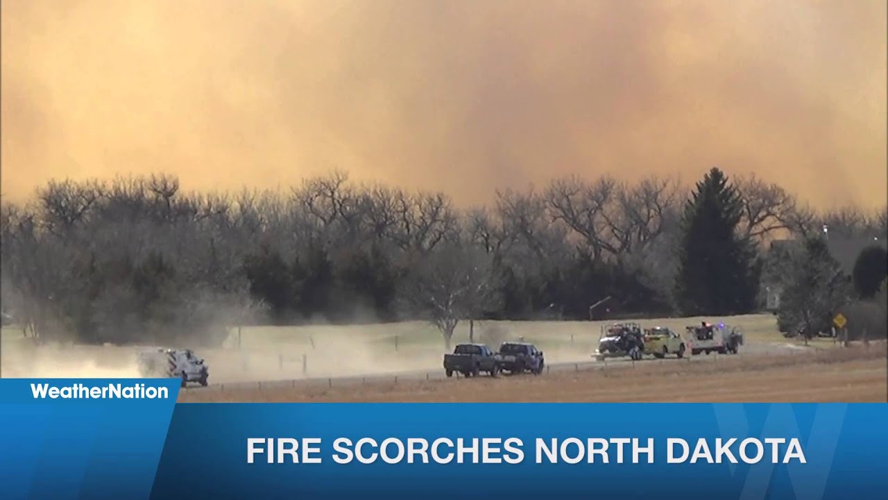 Fires Scorch North Dakota - HD - YouTube