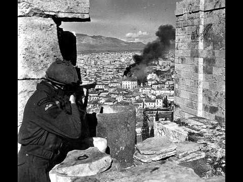 Φωτογραφιες Βρετανων στρατιωτων στην Ακροπολη. 1944 - YouTube
