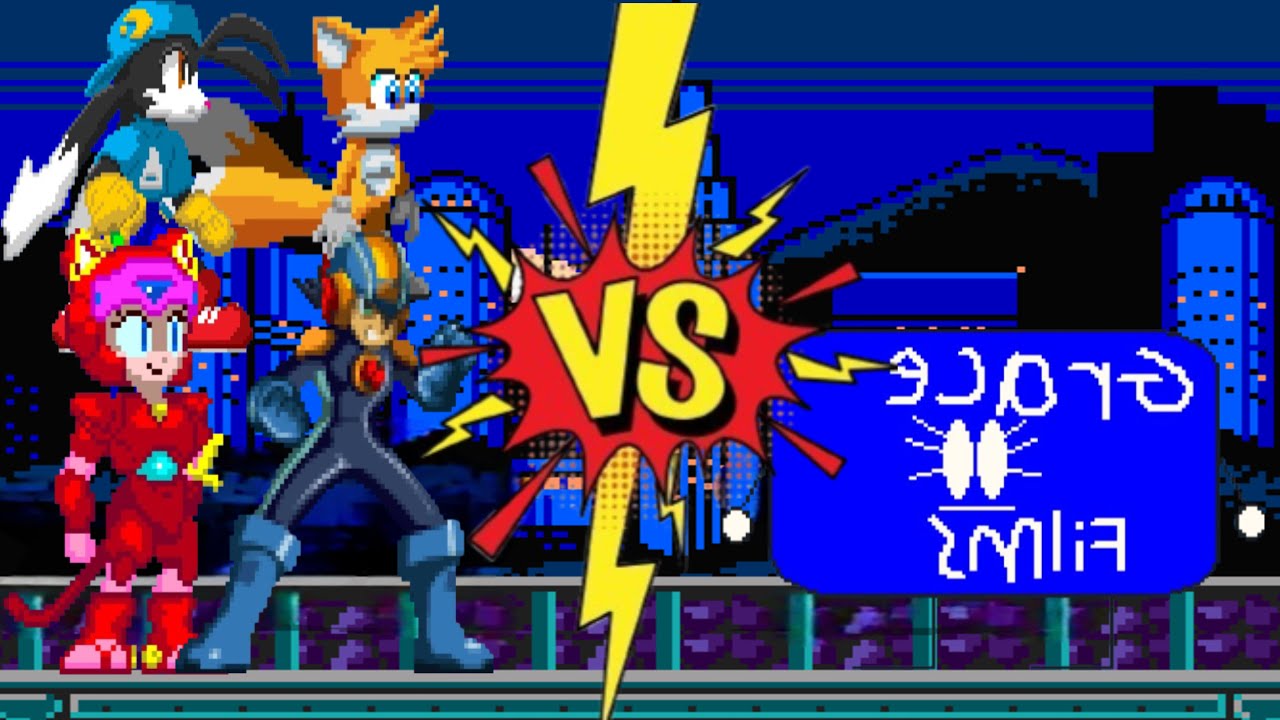 [KOF MUGEN] Megaman.EXE, Polly Esther, Tails & Klonoa vs. Gracie Films ...
