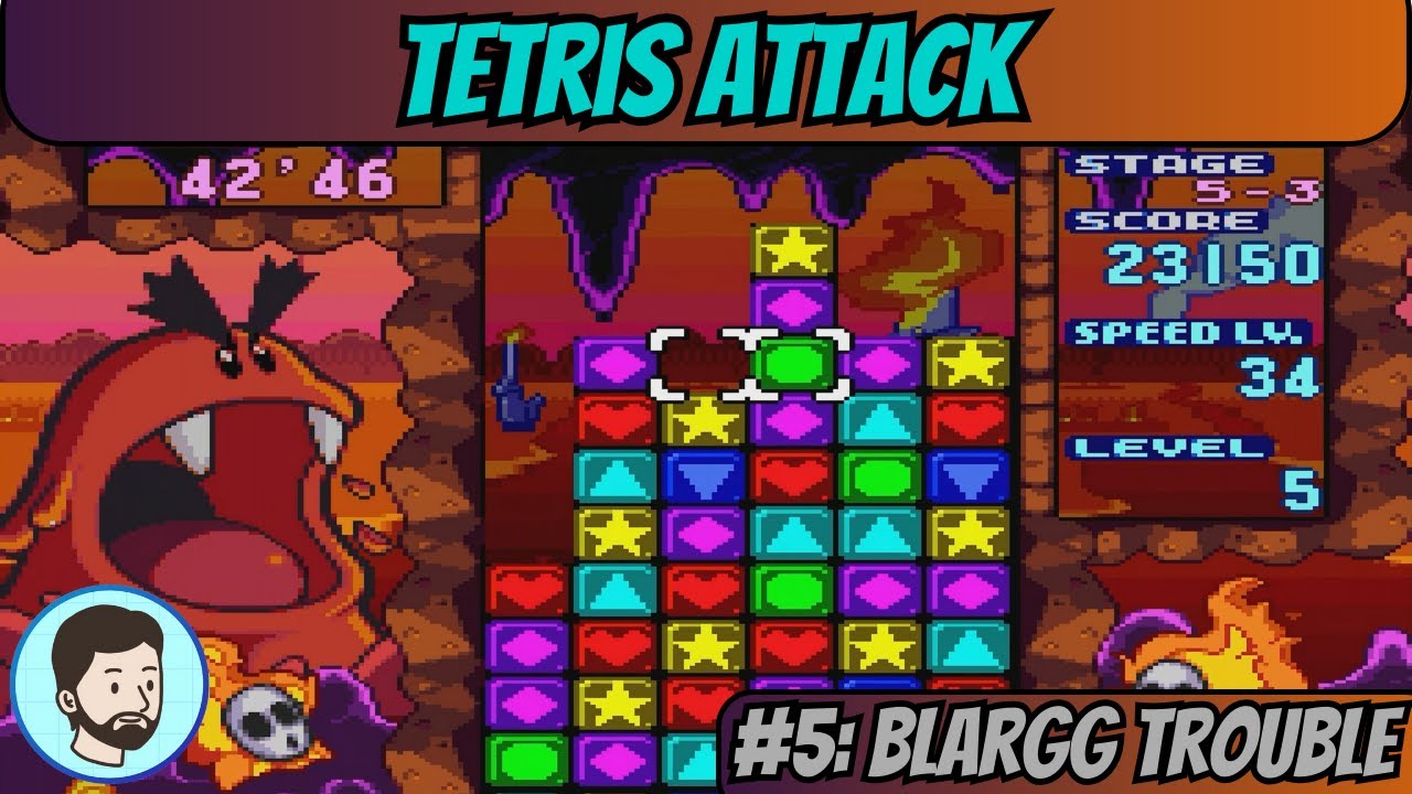 Tetris Attack (Super Nintendo) - Part 5: Blargg Trouble - YouTube