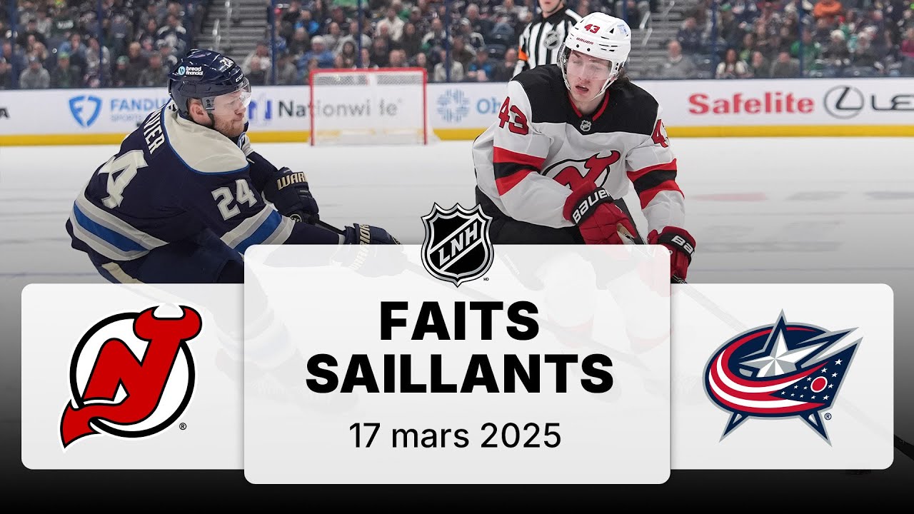 Devils vs Blue Jackets 17/03 | Faits saillants - YouTube