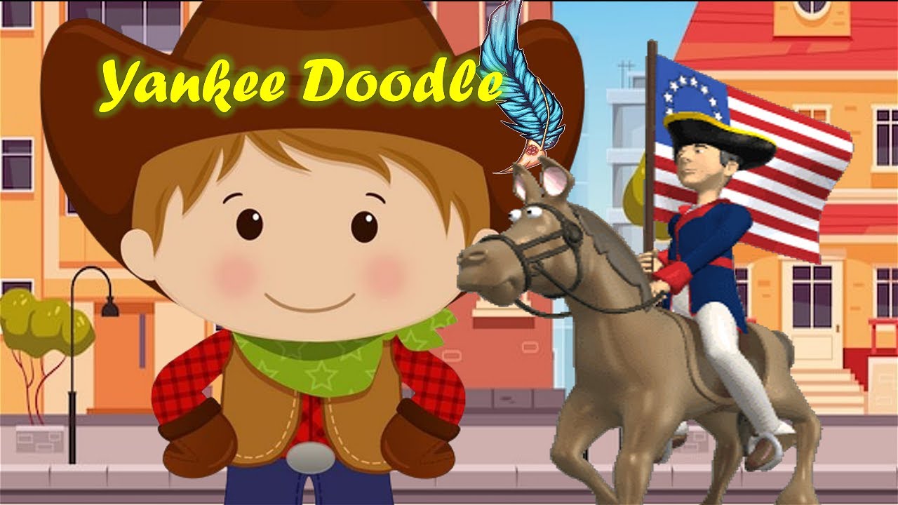 Yankee Doodle went to town | Nursery Rhyme with Lyrics | kids poem in ...