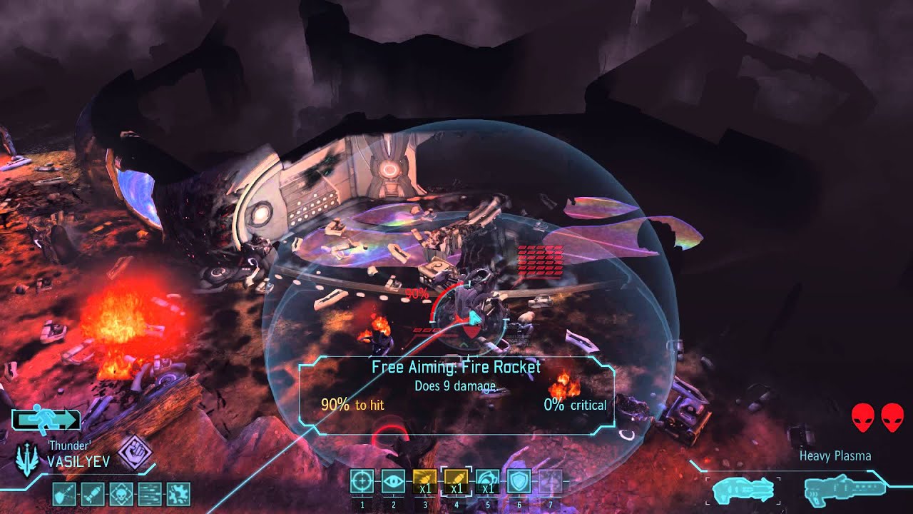 XCOM Enemy Unknown Blaster Launcher and Sectopod artillery - YouTube