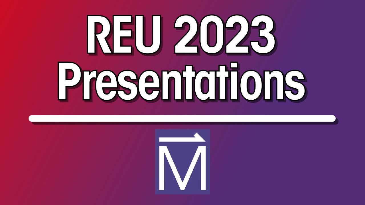 REU 23: Joshua Davey 1st Place Winner - YouTube