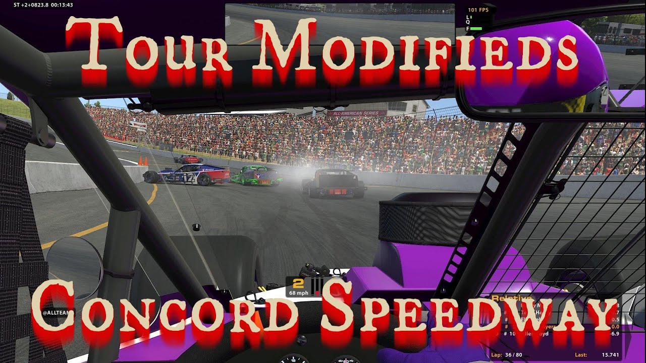iRacing : Tour Modifieds : Concord Speedway - YouTube