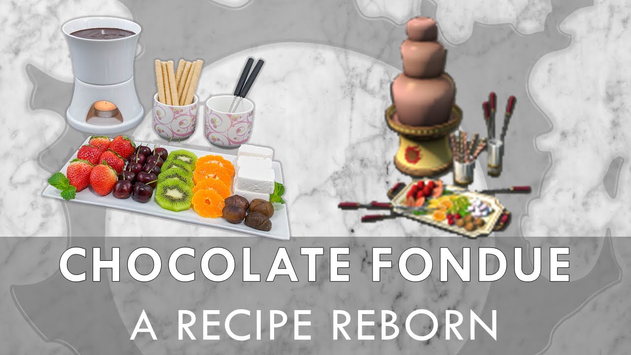 Chocolate Fondue | Cooking Final Fantasy XIV Food - YouTube