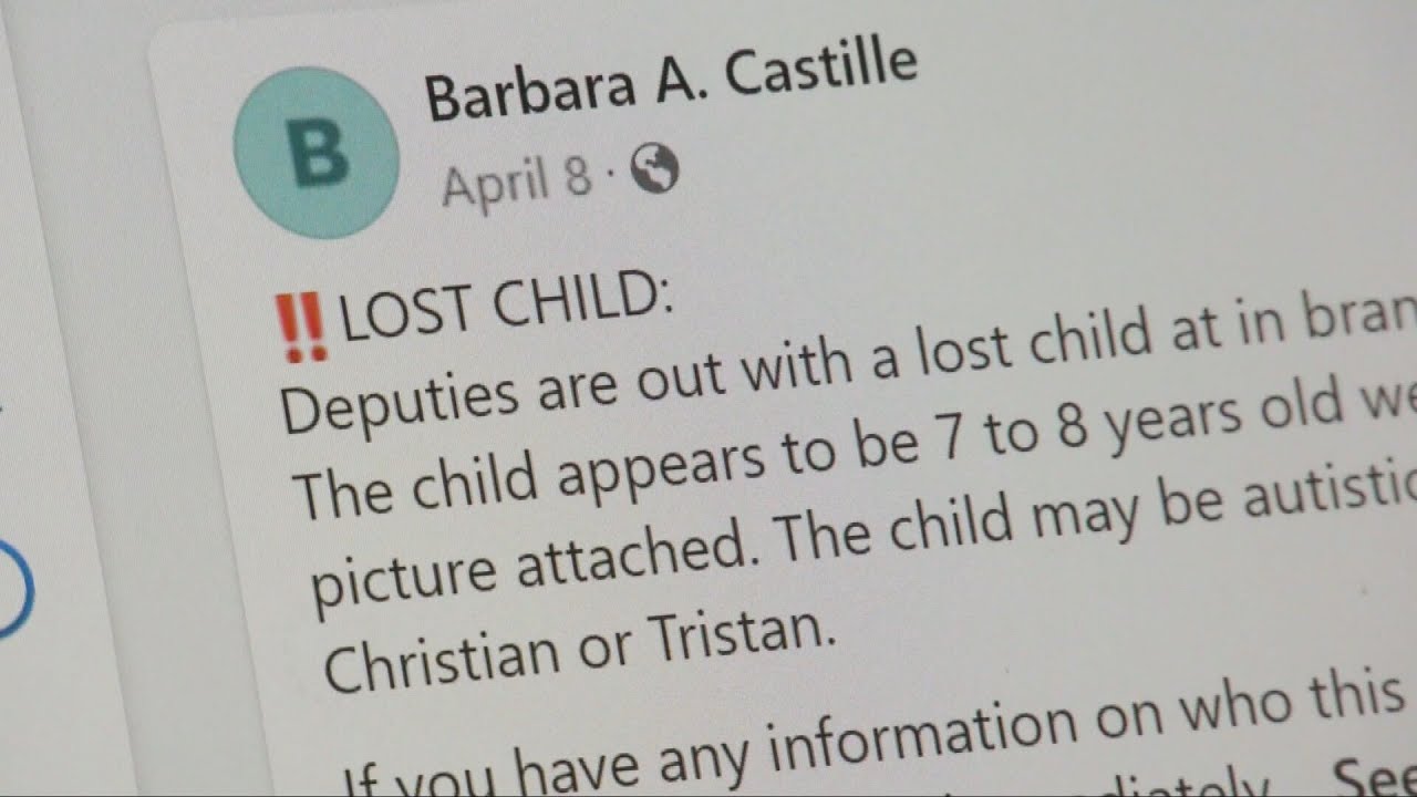 Facebook scam | Missing child posts prompt new warnings - YouTube