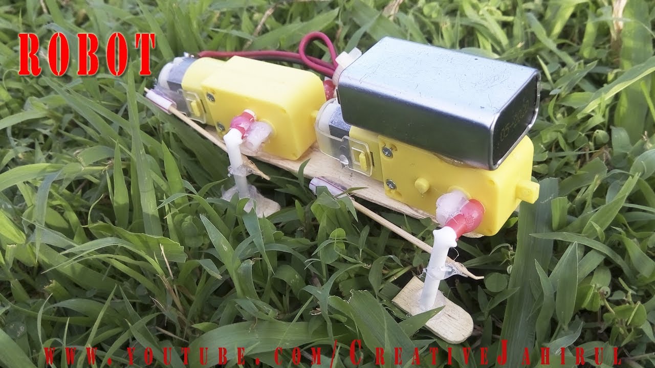 How to Make 4 Leg Robot | Walking robot toy | Creative Jahirul - YouTube