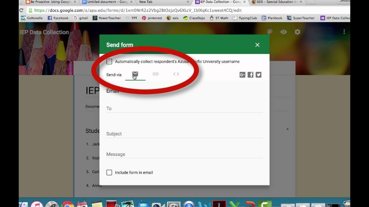 Google Forms for IEP Data Mini Project - YouTube