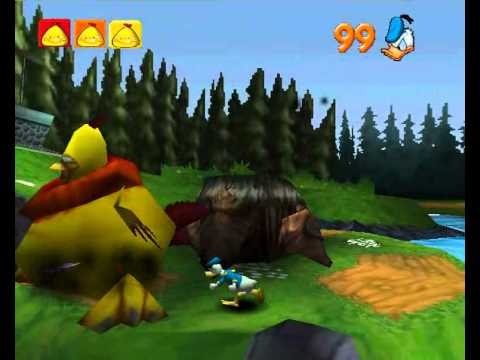Donald Duck Quack Attack N64 - Boss Chicken - YouTube