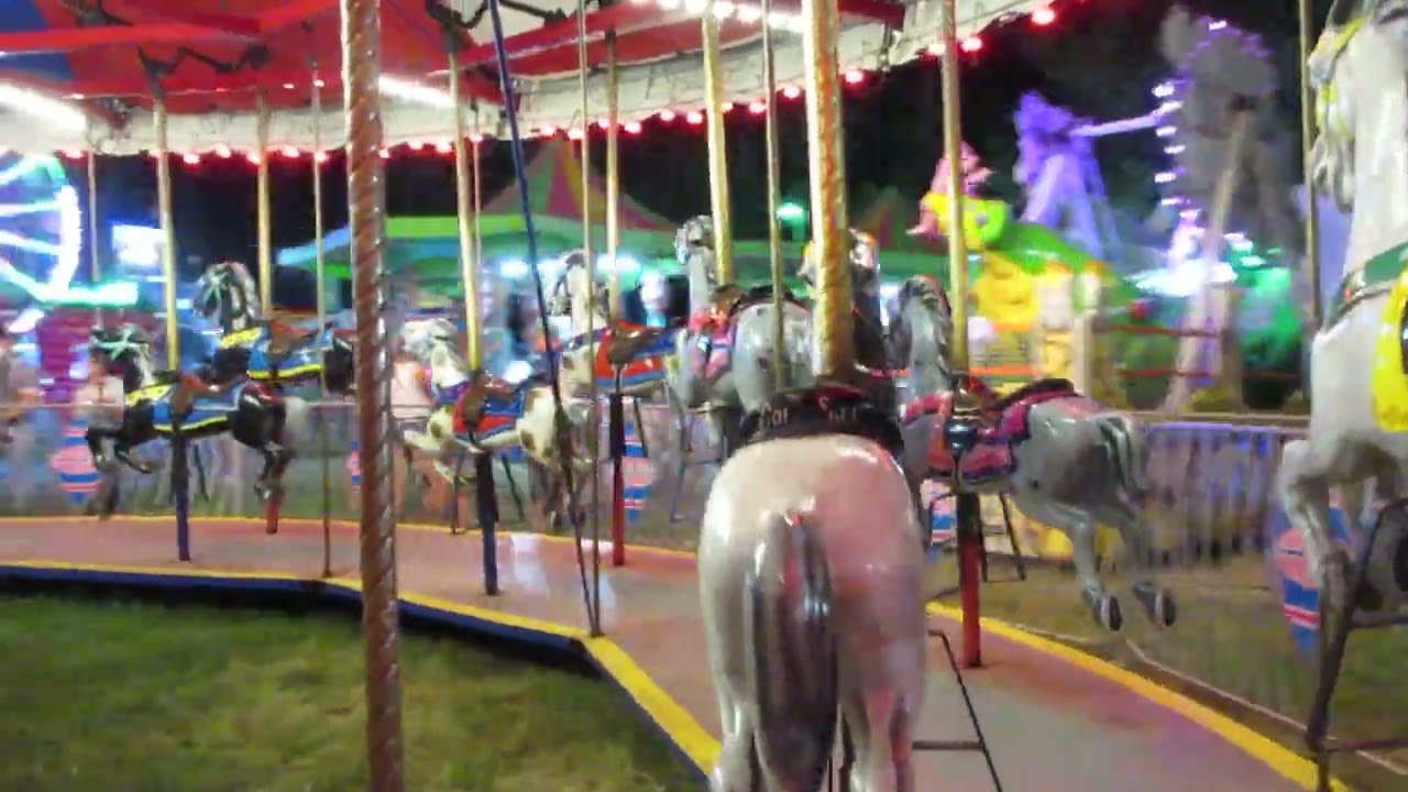 Fair Carnival Merry-Go-Round Part 2 (On Ride) - YouTube
