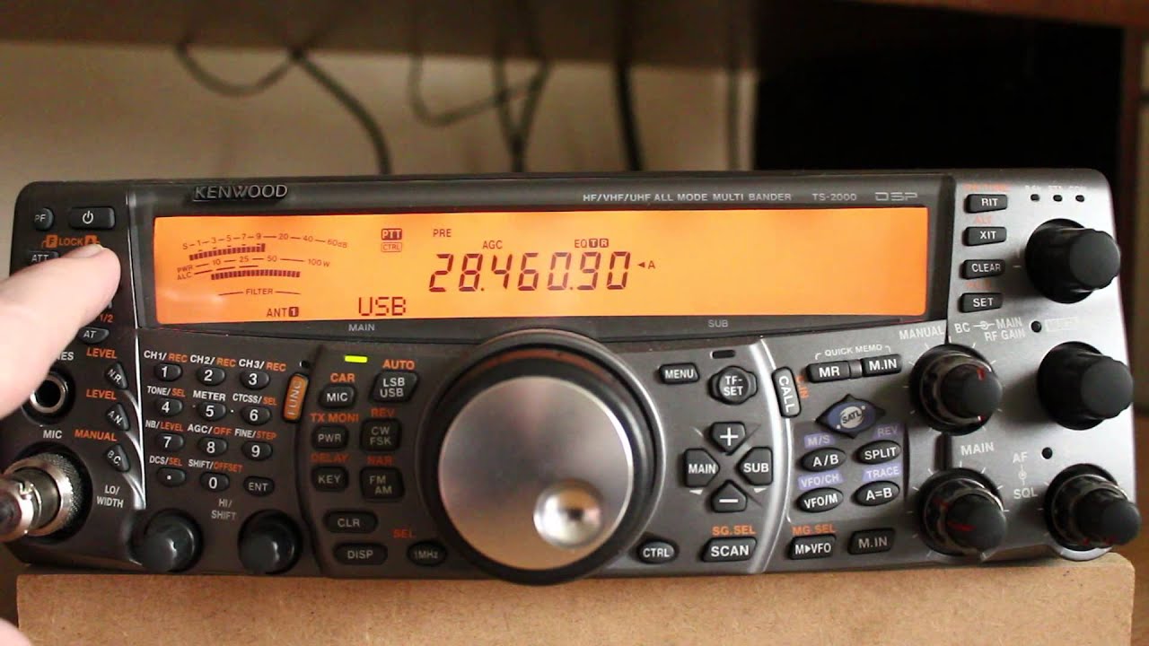 Kenwood TS-2000X pre-amp demo on 10 meters - YouTube