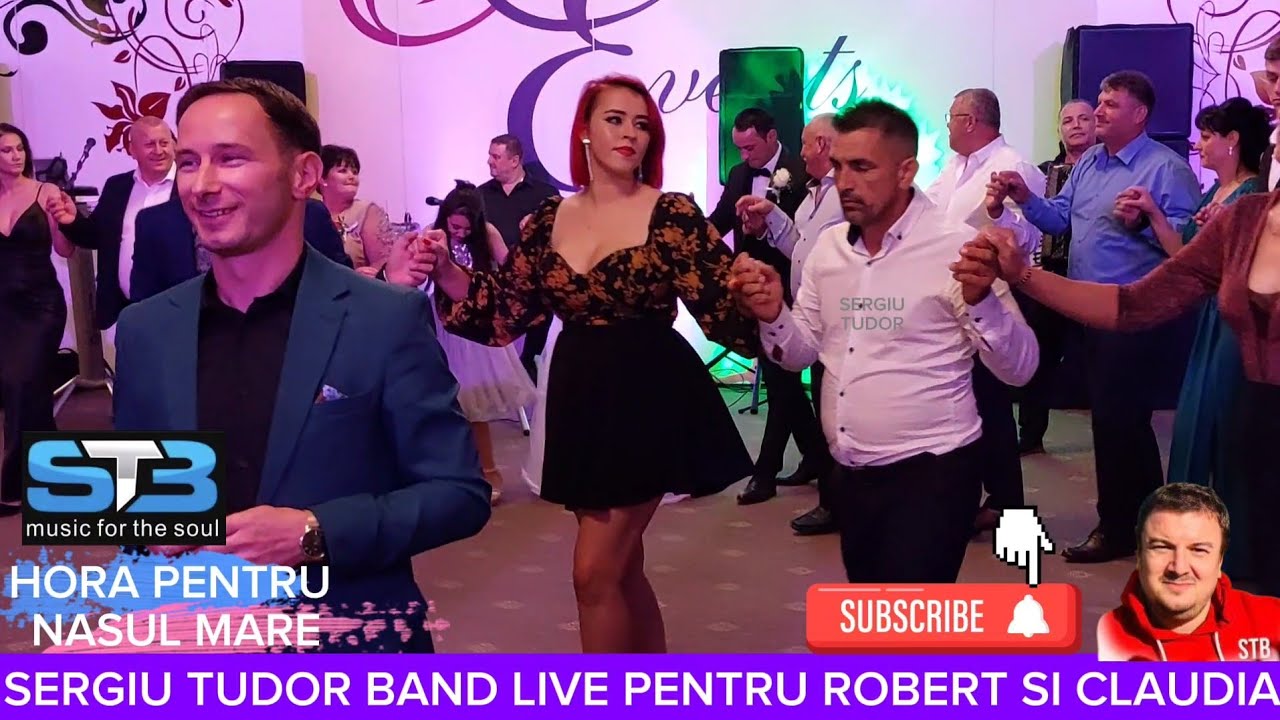 SERGIU STB LIVE PENTRU ROBERT SI CLAUDIA - HORA PENTRU NASUL MARE - YouTube