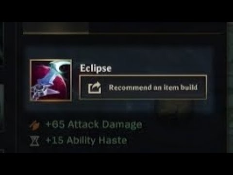 New Item: Eclipse | Wild Rift - YouTube