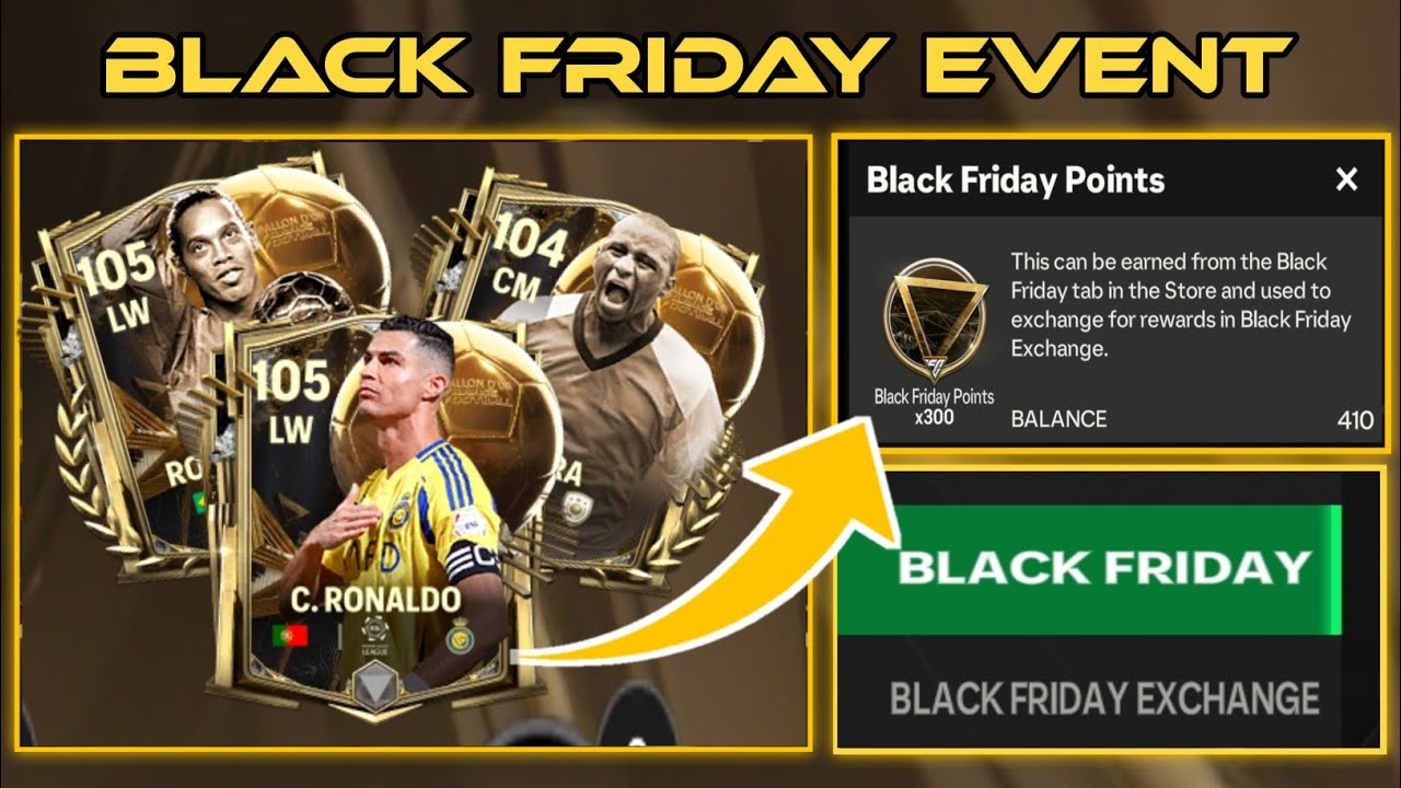 HOW TO GET 105 RONALDINHO RONALDO BLACK FRIDAY POINTS USE TOKENS ...
