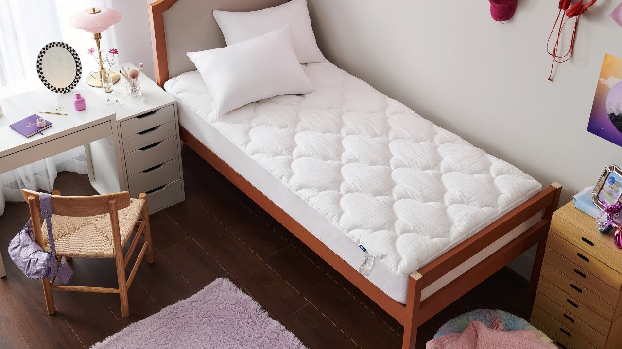 Bedsure Quilted Cotton Mattress Pad for College Dorm | Twin XL Dorm ...