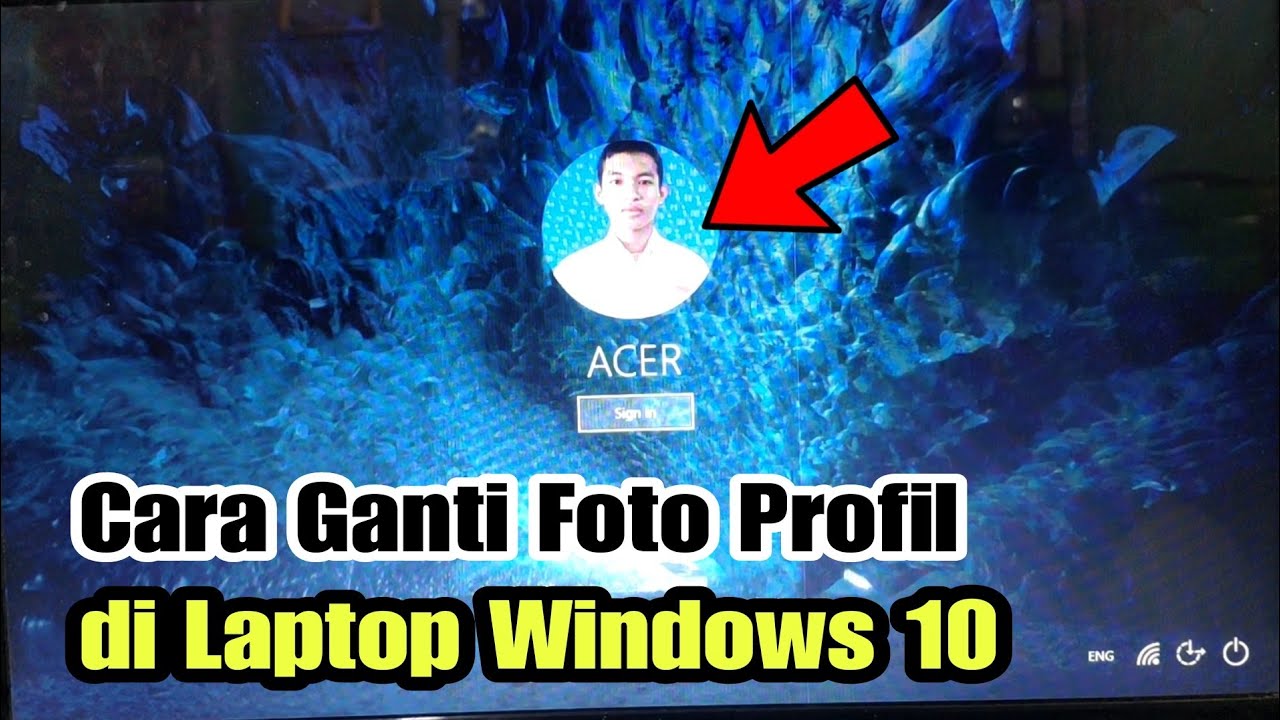 Cara mengganti foto profil di Laptop - YouTube