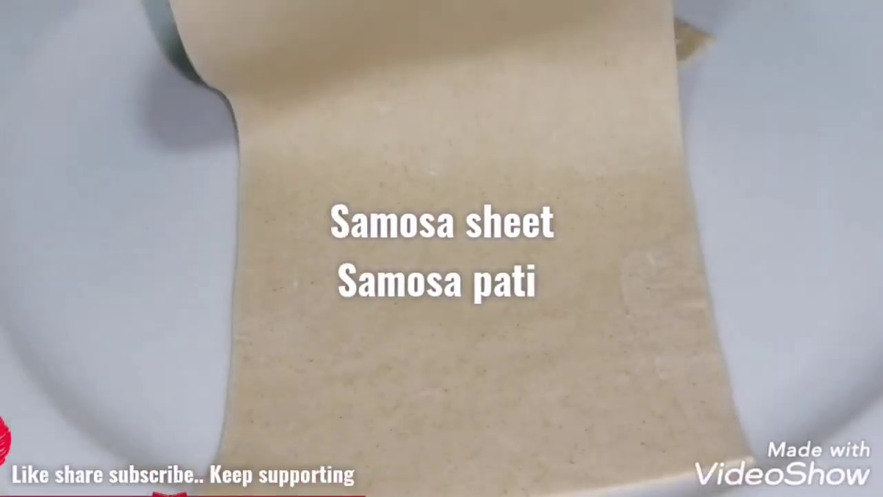 Samosa sheet (samosa pati) Fatima Ali kitchen - YouTube