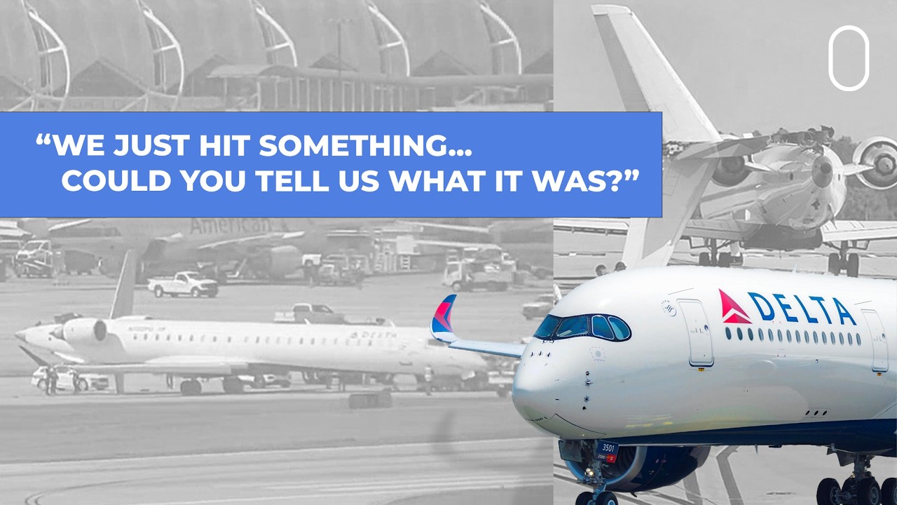 Delta Airbus A350-900 Collides With CRJ-900 At Atlanta, Rips Off Entire ...