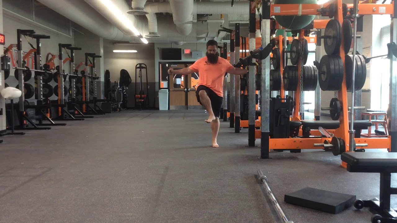 Standing Hip Flexion w ER/IR - YouTube