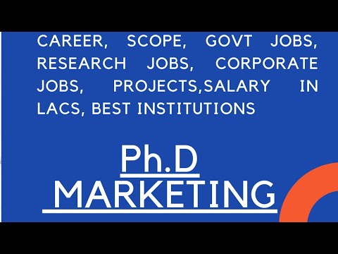 PHD MARKETING || GOVT JOBS AFTER PHD MARKETING || SALARY PHD MARKETING ...
