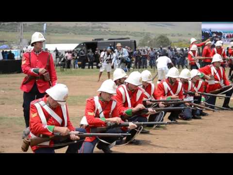 Re-enactment of the battle of Isandlwana, marking the 137th anniversary ...