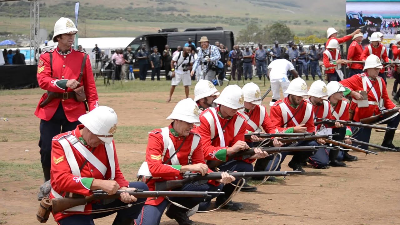 Re-enactment of the battle of Isandlwana, marking the 137th anniversary ...