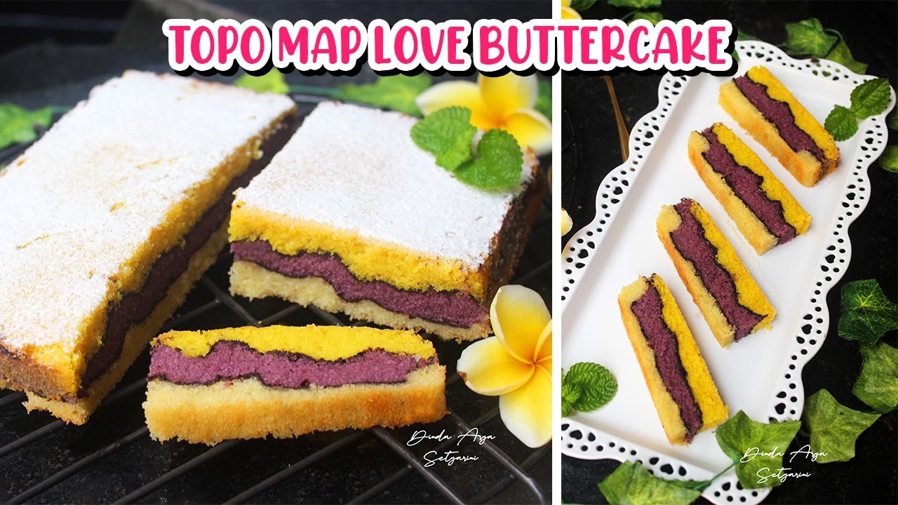 Resep TOPO MAP CAKE / CAKE ALUNAN KASIH! Cake Cantik, Lembut & Enak ...
