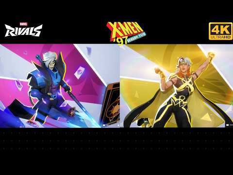 Rouge and Gambit X-Men 97 Season 2 Skins Gameplay - Marvel Rivals (4K 60FPS)