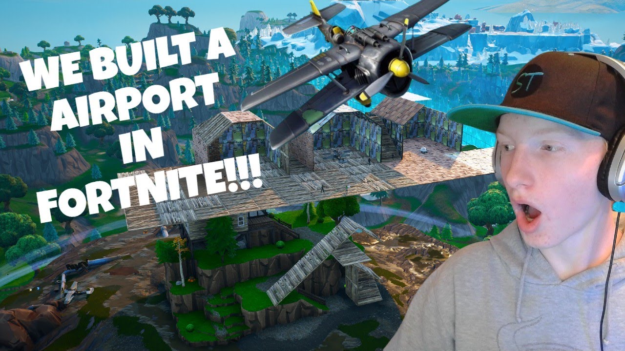 We Built A Airport In Fortnite 😮 - YouTube