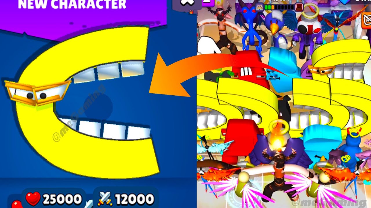 Merge Monster Rainbow Alphabet⭐ Merge Simulator Battles ...