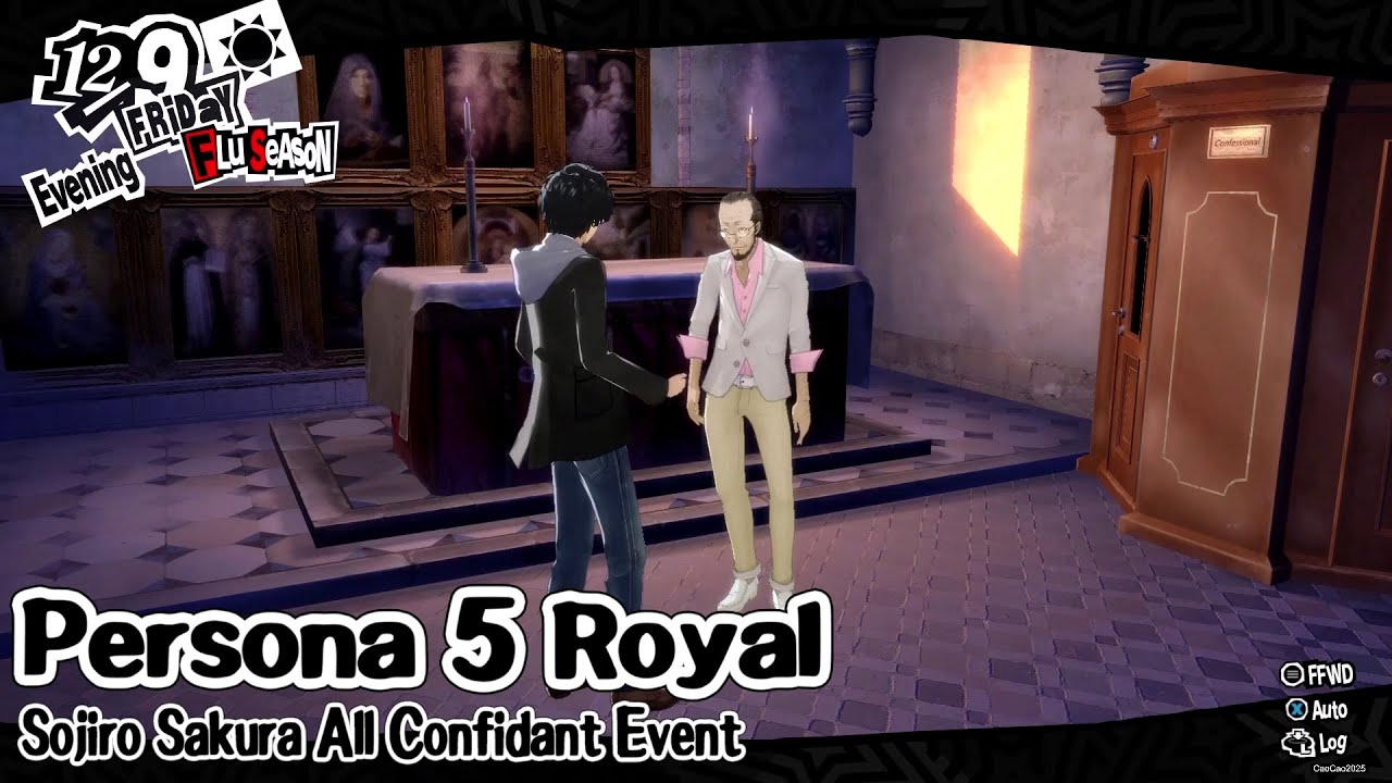 Persona 5 Royal Sojiro Sakura All Confidant Event - YouTube