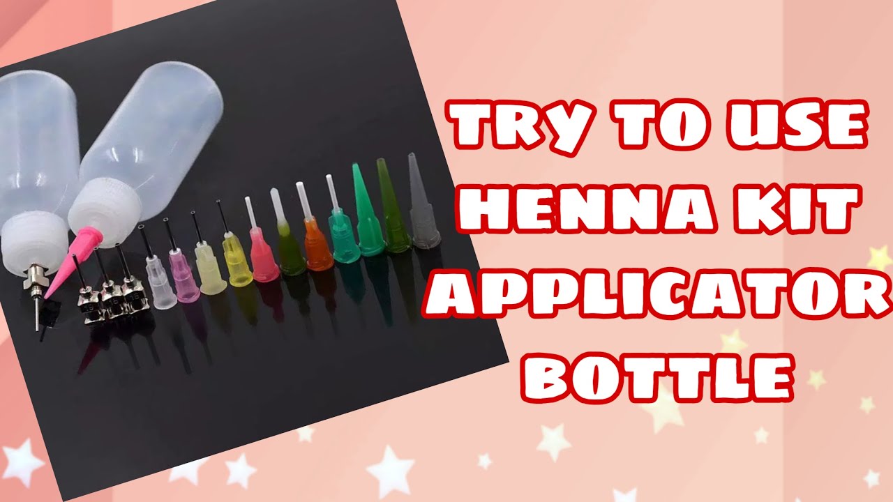 Set Botol untuk Aplikator tatto Henna | Henna Kit Applicator Bottle ...