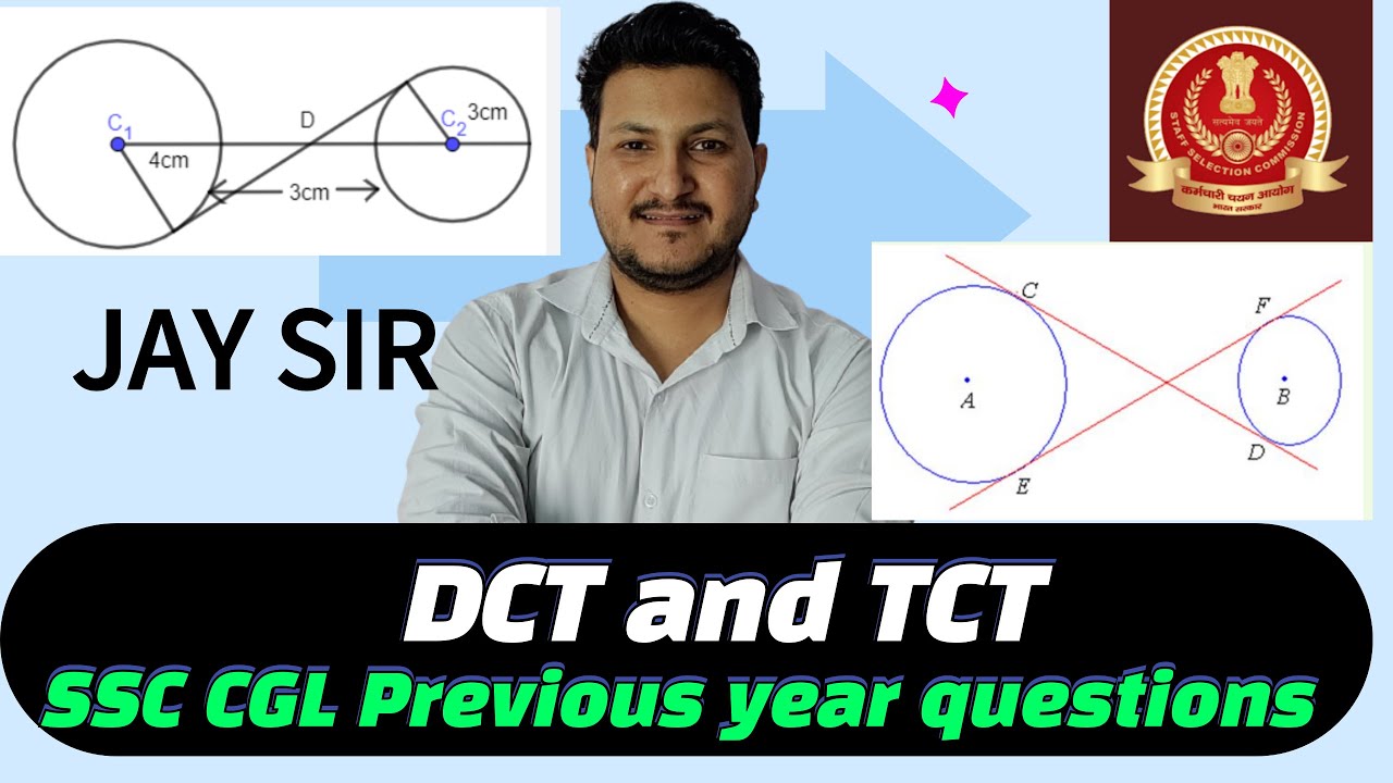 DCT and TCT | Previous Year questions of SSC CGL | CHSL | Best explained by Jay Sir - YouTube