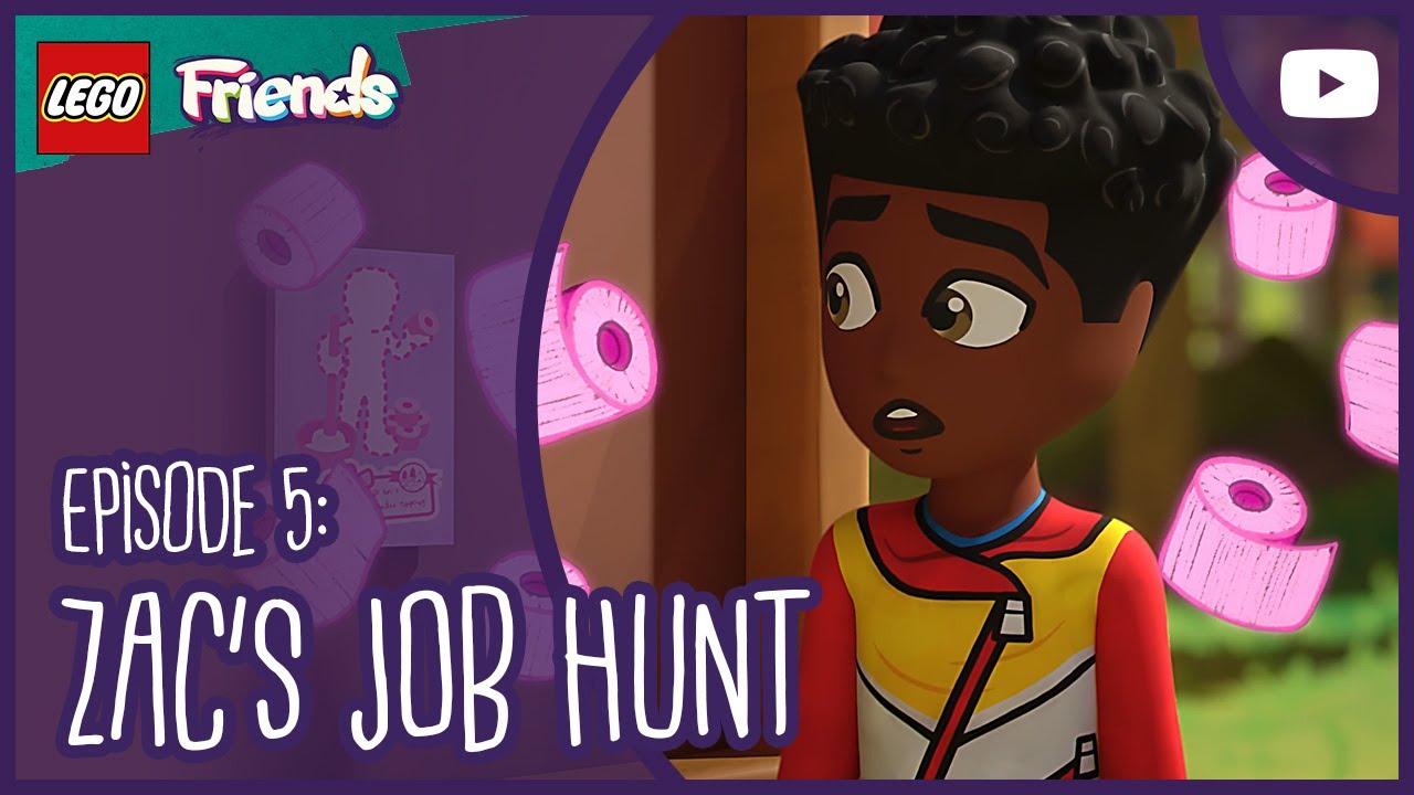 ZAC’S JOB HUNT 🌲🧻🛶🚴‍♀️ | S2E5 | #FullEpisode | LEGO® Friends: The Next ...