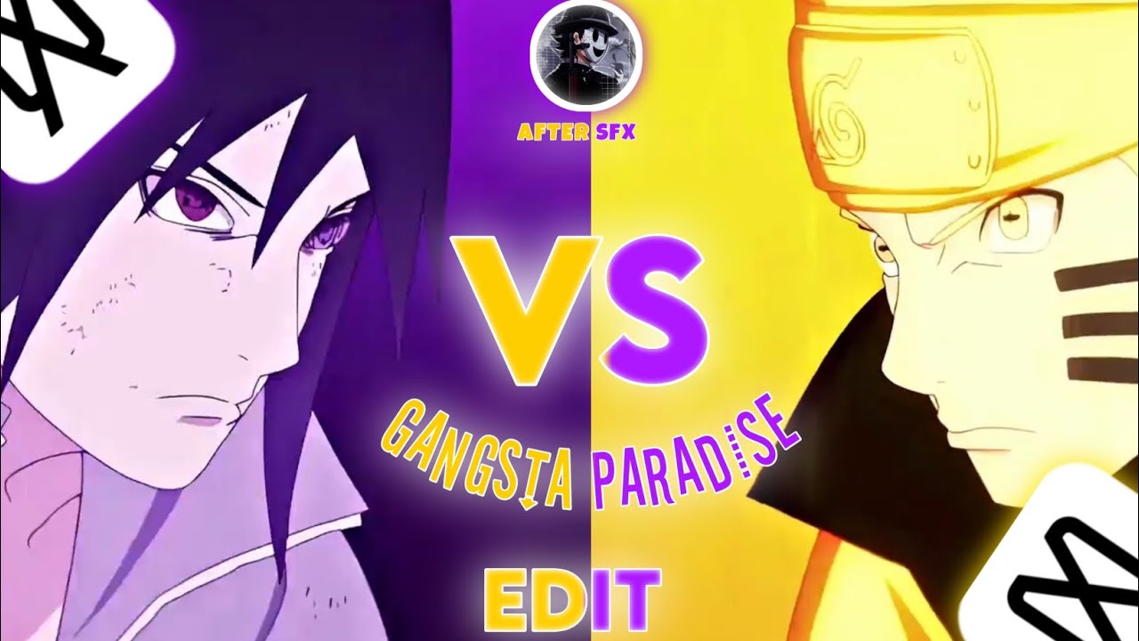 Sasuke and Naruto Gangsta paradise edit | Amv edit Naruto and Sasuke ...