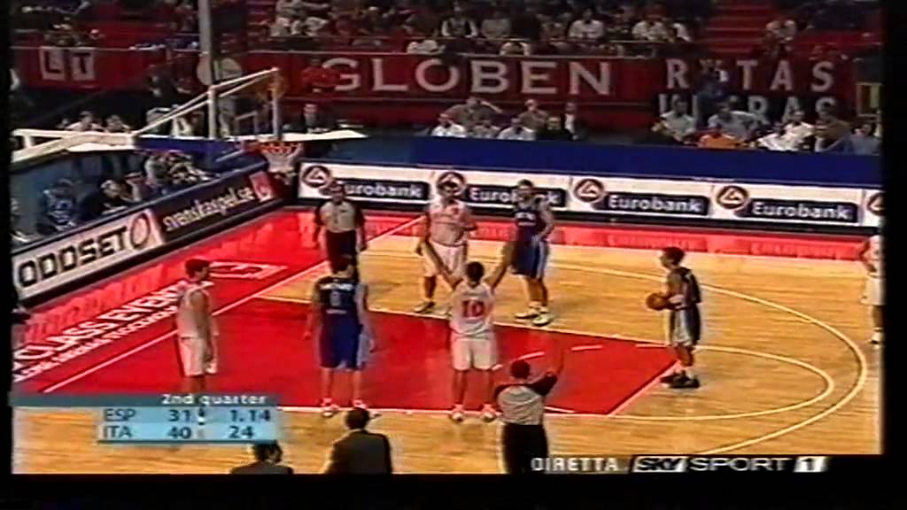 2003 Eurobasket Italy vs Spain Semifinal - YouTube