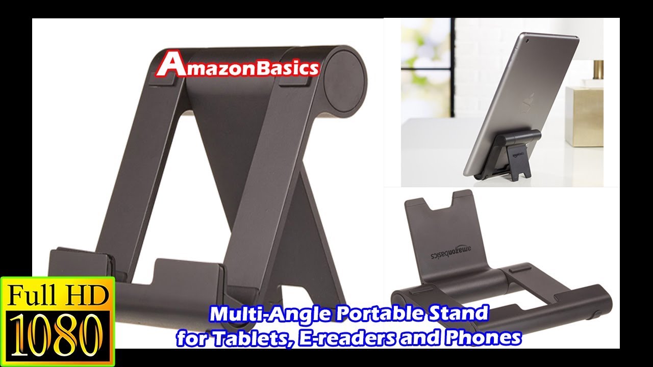 AmazonBasics Multi-Angle Portable Stand for Tablets, E-readers and ...
