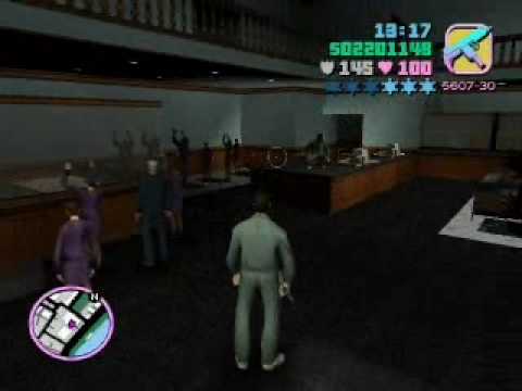 Gta Vice City Mission 42: A bank - YouTube