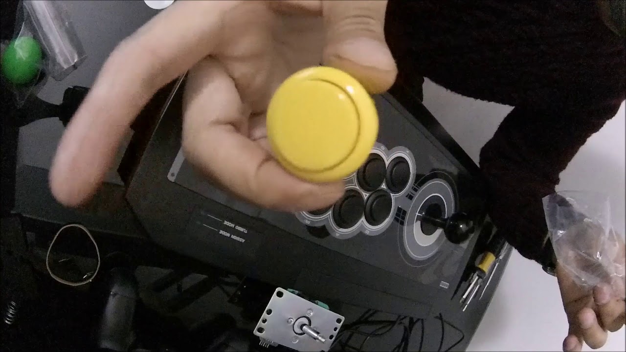 Arcade Joystick Hori RAP4 How To Install JFL & Sanwa Buttons Part 1 ...