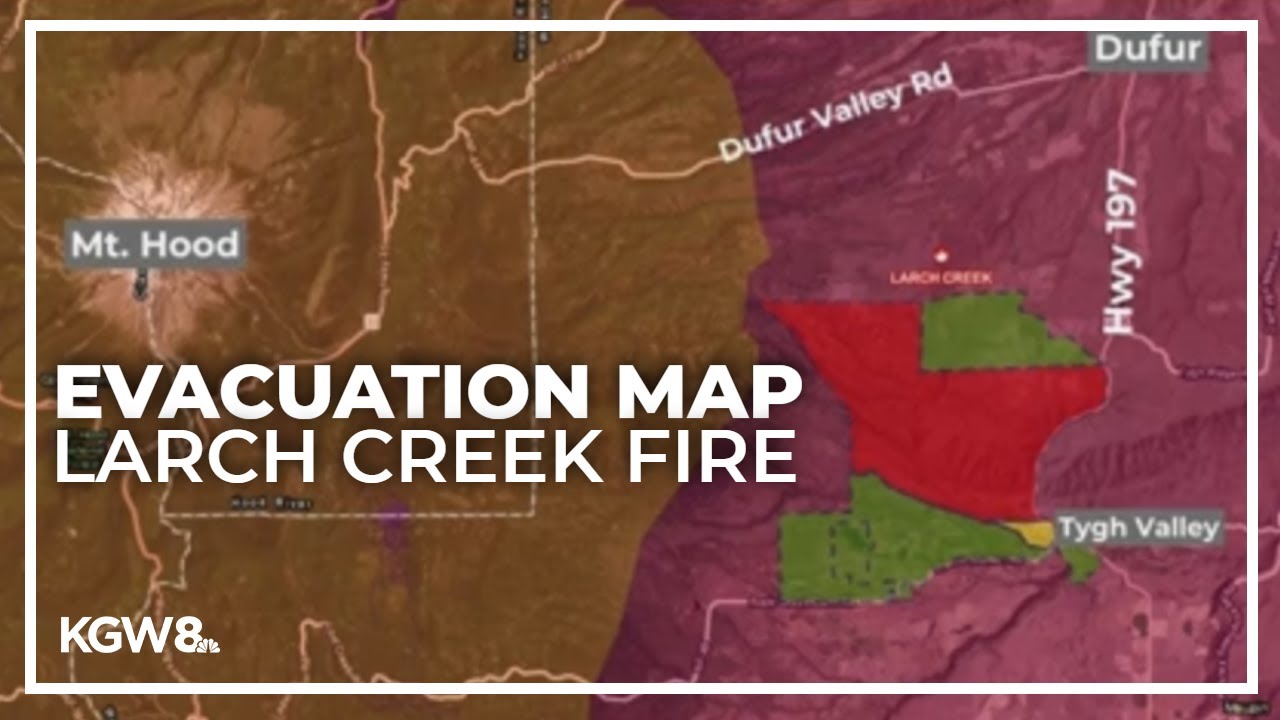 Evacuations ordered for Larch Creek Fire in Wasco County - YouTube