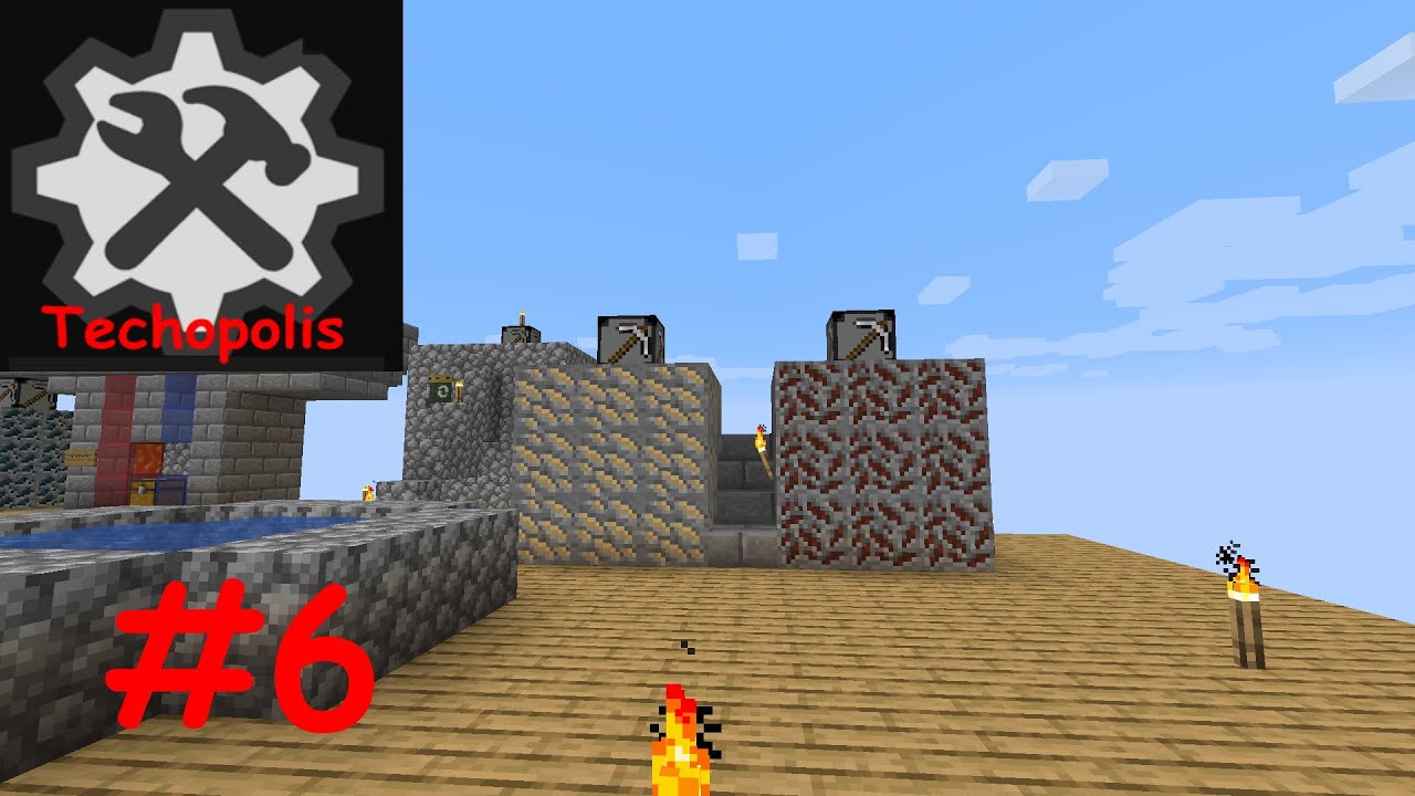 Minecraft Techopolis | Iron Ore Finally | Modded Questing Skyblock #6 - YouTube