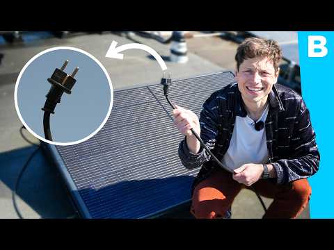 Dit zonnepaneel steek je gewoon in het STOPCONTACT