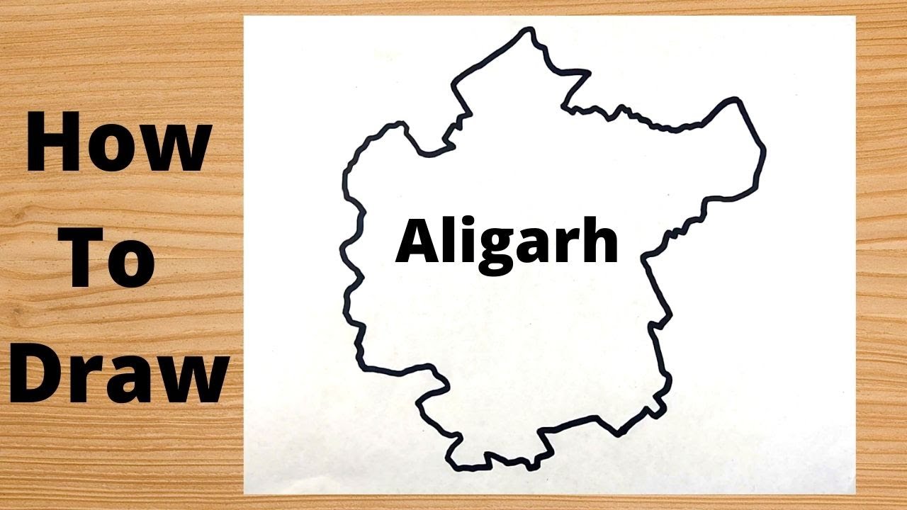 Drawing Aligarh City Map - India - YouTube