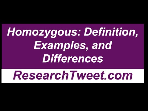 What Is The Science Definition Of Homozygous