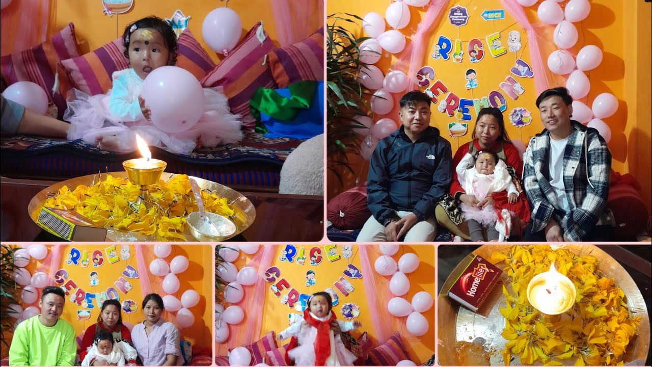 ||Happy halfy birthday Baby Aniya🥳🩷||Annapurna Ceremony ...