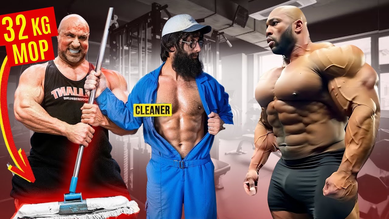 BODYBUILDER vs CLEANER 💪🔥 Anatoly GYM PRANK - YouTube