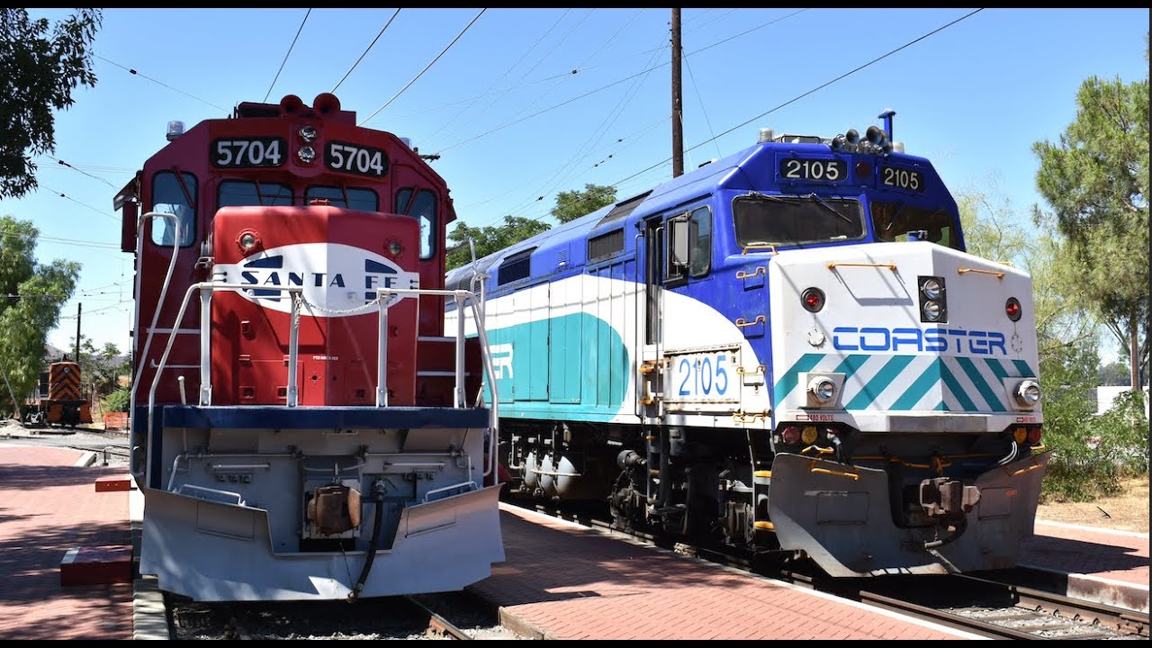 Coaster 2105 SoCal Railway Museum Debut - K5LA!!! - YouTube