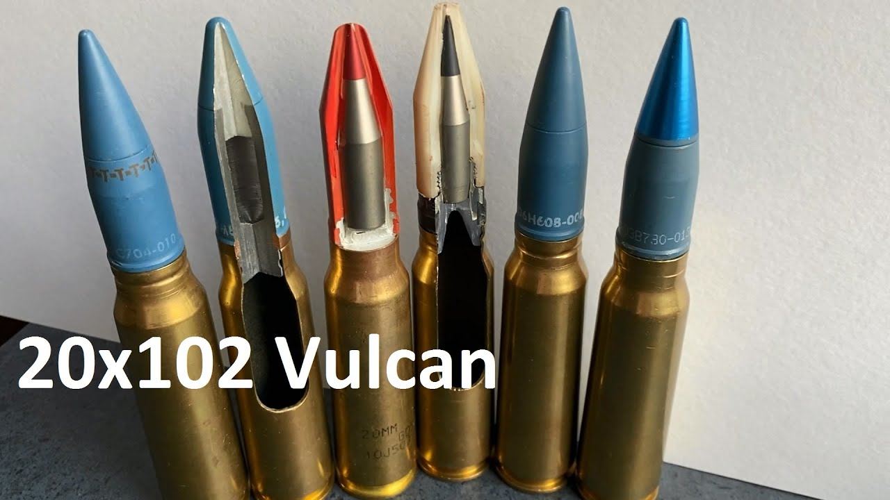 20mm APDS. Бронебои из "20MM VS TITANIUM"/20x102 mm Vulcan (armor ...